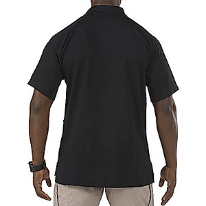 5.11 Tactical Men's Performance Short Sleeve Polo Shirt, Style 71049, Black, 2X-Large