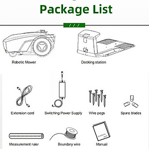 Automatic Robotic Lawn Mower, App Control, with Virtual Boundaries, Ultra-Quiet, Route Plan, Automatic Charging, for Small to Medium Yards