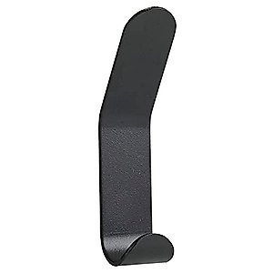 Zone Denmark, A-Hook Double Hook for Coats, Jackets, Purses, Tote Bags, Backpacks, Scarves, Towels, Pet Leashes and More, Modern Design, Black, 1 Count