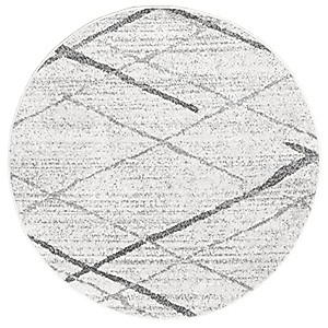 nuLOOM Contemporary Thigpen Round Rug, 7' 6" x 7' 6" Round, Grey