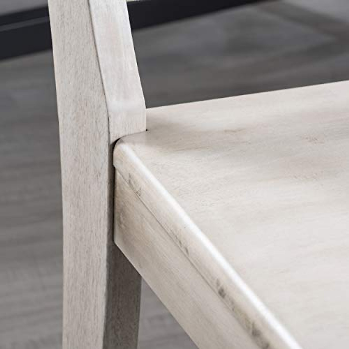 Christopher Knight Home Roshan Farmhouse Acacia Wood Dining Chairs, Light Grey Wash, 21D x 17.75W x 35.5H Inch