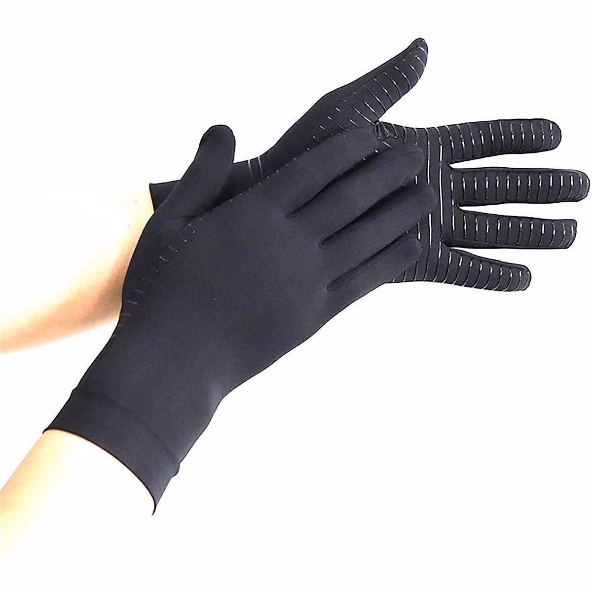 XJXJ Gaming Gloves Silicone Grip Anti-Slip Anti-Sweat Stoma Breathable Design Full Finger Gloves Perfect Comfortable Fi. rheumatoid arthritis gloves (Size : L)