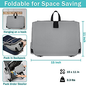 SCTEL Car Seat Travel Bag Fits All Nuna Pipa Car Seat and Base, Doona Travel Bag, Padded Infant Car Seat Bag with Wheels, Airport Gate Check Bag with side pocket, Protective Feet, Double handle