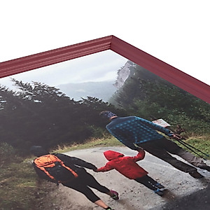 ArtToFrames 8.5x11 inch Red Stain on Red Oak Wood Picture Frame, WOM0066-60823-YRED-8.5x11