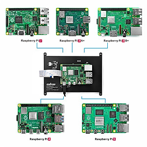 OSOYOO 7 Inch DSI Touch Screen LCD Display 800x480 for Raspberry Pi 5 4 3A 3B+ 2 - Portable Capacitive Touchscreen Monitor with DSI Cable - Great for DIY IOT Circuits and Coding Beginners