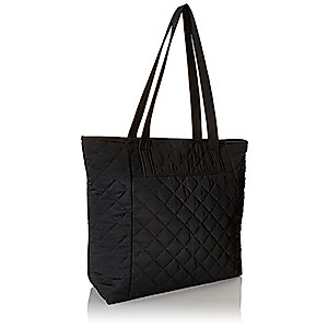 Vera Bradley Women's Performance Twill Vera Tote Bag, Classic Black, One Size