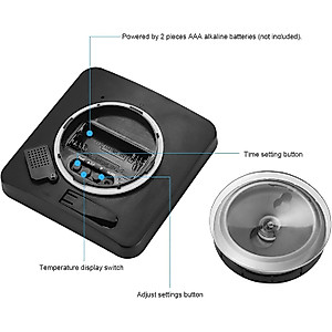 Shower Clock Waterproof Wall Clock Bathroom Clock Sunsbell Shower Cock Digital Temperature Humidity Display with Suction Cup, Touch Screen Timer for Kitchen Bathroom