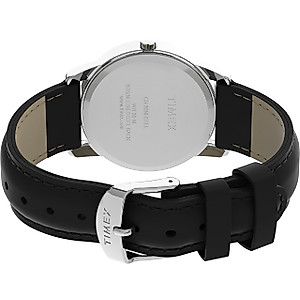 Timex T2H281 Easy Reader 35mm Black Leather Strap Watch