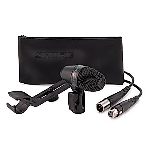 Shure PGA56 Dynamic Microphone - with Cardioid Pick-up Pattern, Swivel-Mount Dynamic Snare/Tom Microphone with AP56DM Drum Mount (PGA56-XLR)