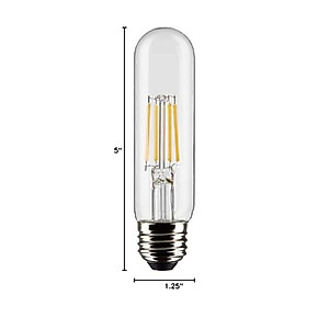 Satco 5.5-Watt LED E26 Light Bulb, 3000K, 15000 Hour Rating, Dimmable