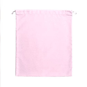 Light Pastel Pink Dust Bag - Extra Small to Extra Large - Broadcloth Thin Cotton dust bags handmade in USA - Storage bag, Handbag, Sneakers, Gift, Travel (L Portrait - 22x28")