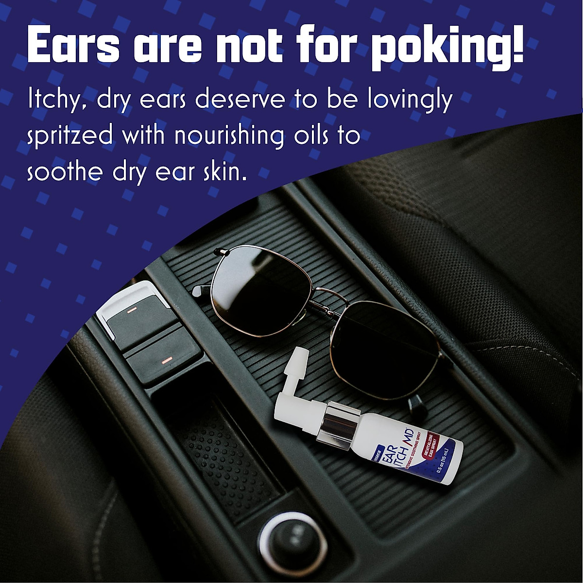 eosera® Ear Itch MD® - Ear Drops for Itchy Ears | Dry Ear Relief | Soothing Spray | Moisturizing Formula | Allergies, Eczema, Dermatitis, Psoriasis, Perimenopause, Menopause, Hearing Aids