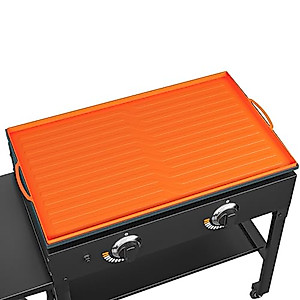 Flat Top Griddle Cover for Blackstone Griddle 28", Grill Silicone Protective Mat Food Grade, 28" Silicone Mat for Blackstone Griddle Top, Protect Griddle from Rodents, Insects, Debris and Rust