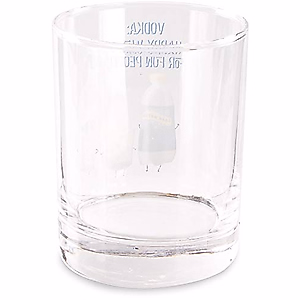 Pavilion Gift Company Vodka: Happy Water For Fun People-11 o 11 oz Rocks Glass, Blue