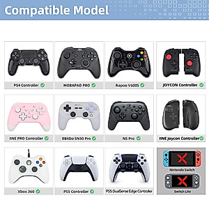 GeekShare Silicone Thumb Grip Caps for Playstation 5 Controller, Thumbsticks Cover Set Compatible with Switch Pro Controller and PS4 PS5 Controller, 3 Pairs / 6 Pcs (Red+Green)
