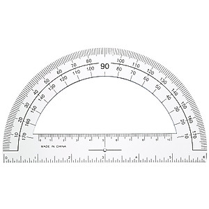 Sparco Plastic Protractor, 6-Inch Long, Clear (SPR01490)