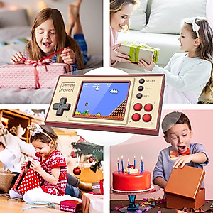 Lcnylfjs Kids Portable Handheld Handheld Game Console, 500 Classic FC Games, 3.0 Inch Color Screen, Rechargeable Battery Support Connect TV, Retro Toys for Boys and Girls Birthdays (red)