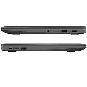 HP Chromebook 11 11.6" Laptop Computer for Business or Education, AMD A4-9120C Processor up to 2.4GHz, 4GB DDR4 RAM, 32GB eMMC, 802.11AC WiFi, Bluetooth 5.0, Black, Chrome OS, BROAGE 64GB Flash Drive