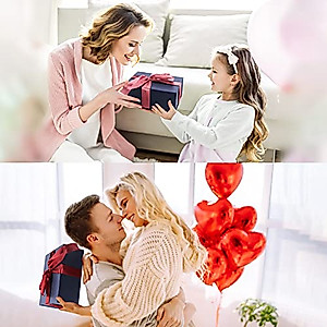 Ditwis 4 Pack 9.5x7x4 Inches Gift Boxes with Magnetic Closure Lids, Blue Magnetic Box for Wedding, Groomsmen Bridesmaid Proposal, Birthdays, Mother's Day