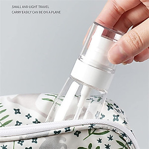 TOSERSPBE Spray Water Bottle Hair Mister, Fine Mist Stylist Sprayers 360 Empty Small Misting Spritzer, Perfume Atomizer with Pump Clear Containers (2PCS/2oz)