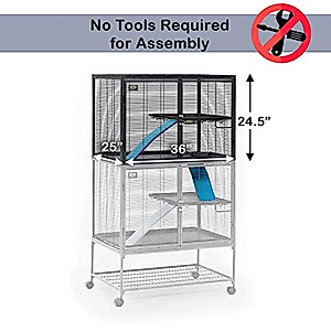 MidWest Homes for Pets Deluxe Critter Nation Add-On Unit Small Animal Cage (Model 163) - Compatible w/ Critter Nation Models 161 & 162