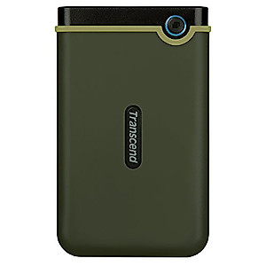 Transcend 2TB USB 3.1 Gen 1 StoreJet 25M3G SJ25M3G Rugged External Hard Drive TS2TSJ25M3G, Military Green