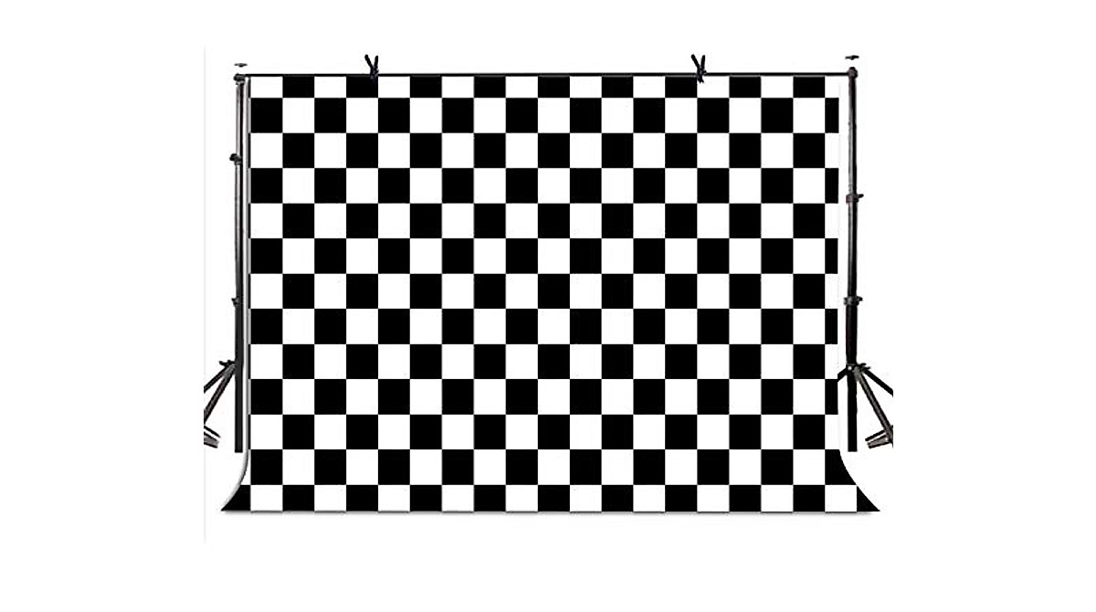LYLYCTY 7x5ft Checkers Backdrop for Photography & Events