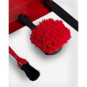 Adam's Brush Holder All Purpose Garage Shelf - Thick Gauge Steel Construction - Durable, All Metal System Safely Stores Your Detailing Brushes & Tools