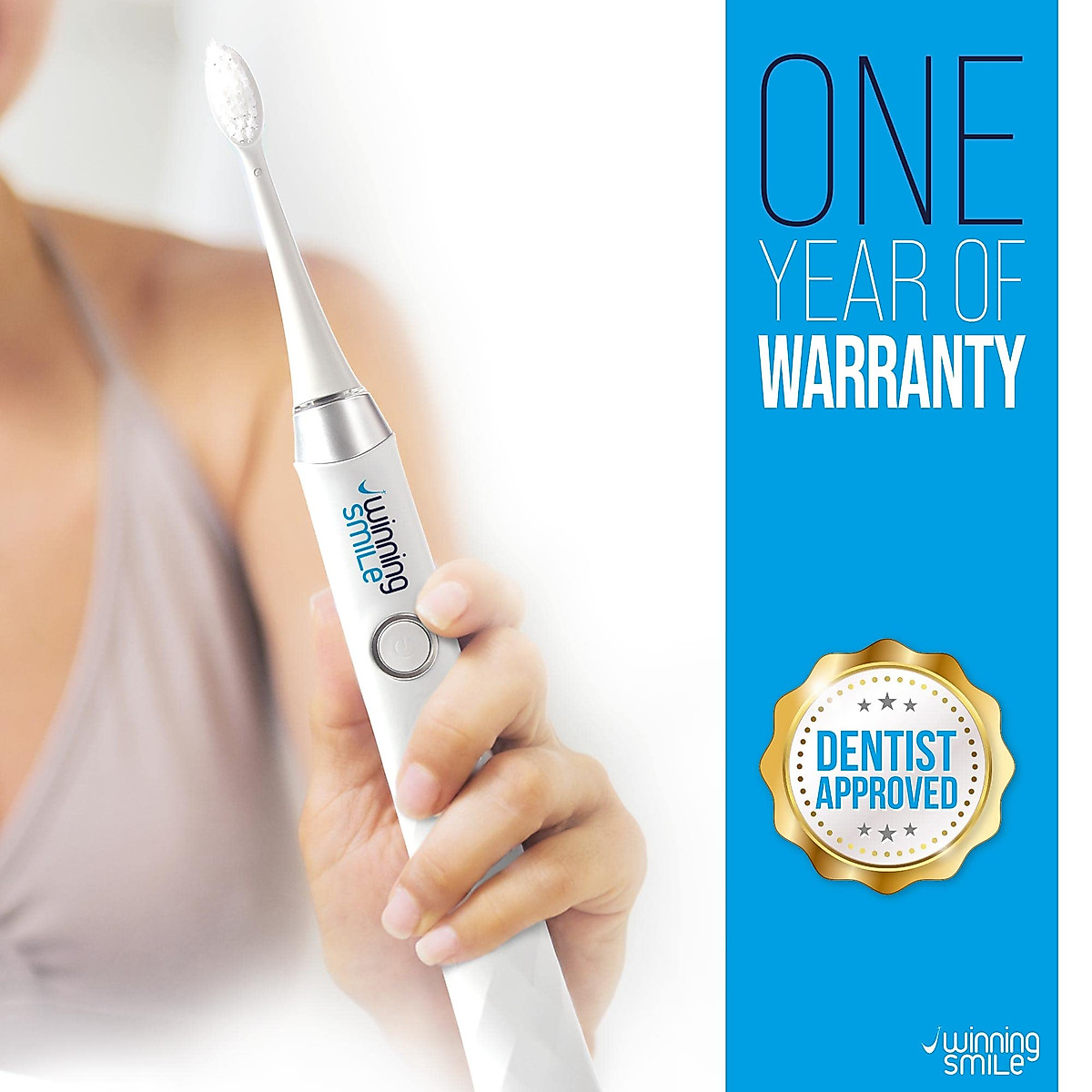 Winning Smile Electric Toothbrush Dental Kit for Adults - Best Sonic Power Cleaning Technology - Rechargeable Electronic Toothbrushes