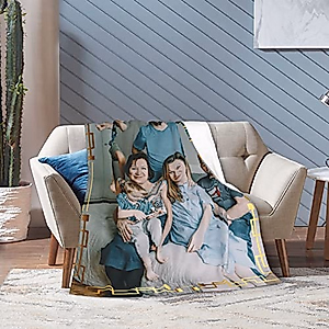 Personalized Custom Blanket Soft Flannel Material, Multi-Size Options Using Photos of Family, Friends, Dog, Cat Or Pet, Birthday Valentines Gifts