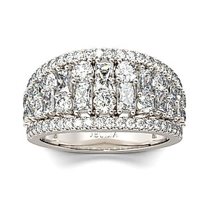 Jeulia Brilliant Diamond Band Rings for Women cz 925 Sterling Silver Ring Wedding Engagement Anniversary Promise Ring Bridal Sets Jewelry