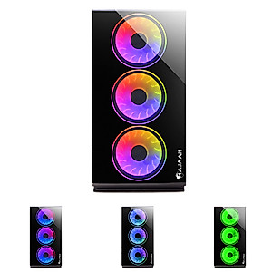 HAJAAN Breeze Gaming Desktop Tower PC with 24 Inch Gaming Monitor- Intel Core i3-10100F Processor 3.6GHz, 16GB DDR4 RAM, 512GB SSD, GeForce GT 1030 2GB, Gaming Headset, Windows 11 Pro