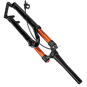 Uxsiya Bike Accessory, Quiet Driving Good Lock Control Air Front Fork Wire Control Front Fork for 27.5in Mountain Bike