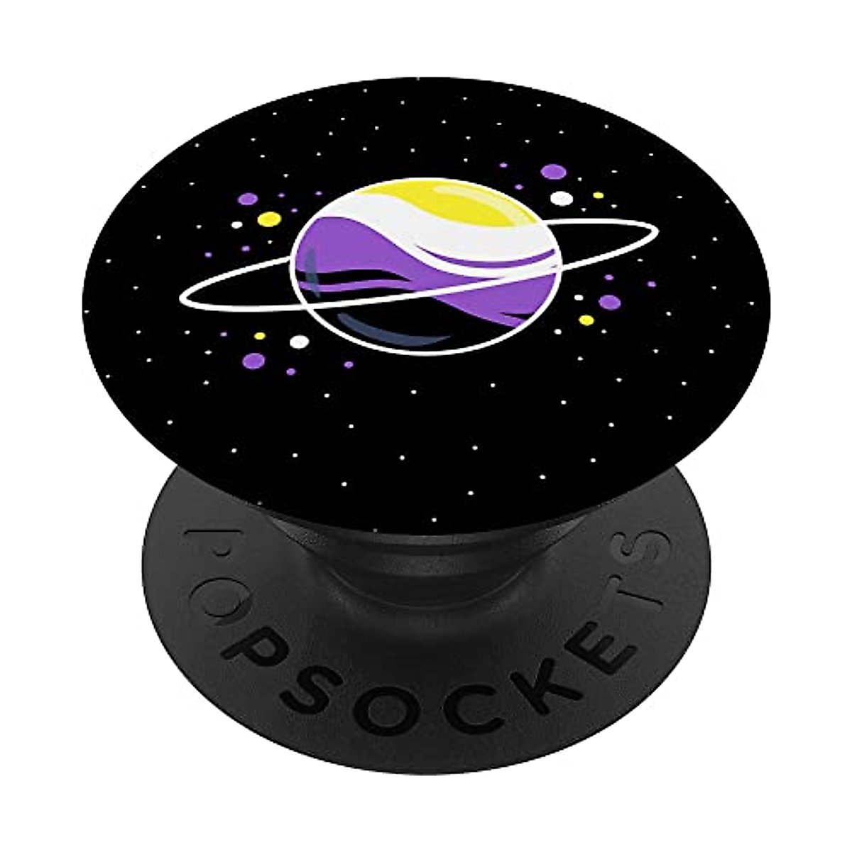 Nonbinary Outer Space Planet Nonbinary Pride PopSockets Swappable PopGrip