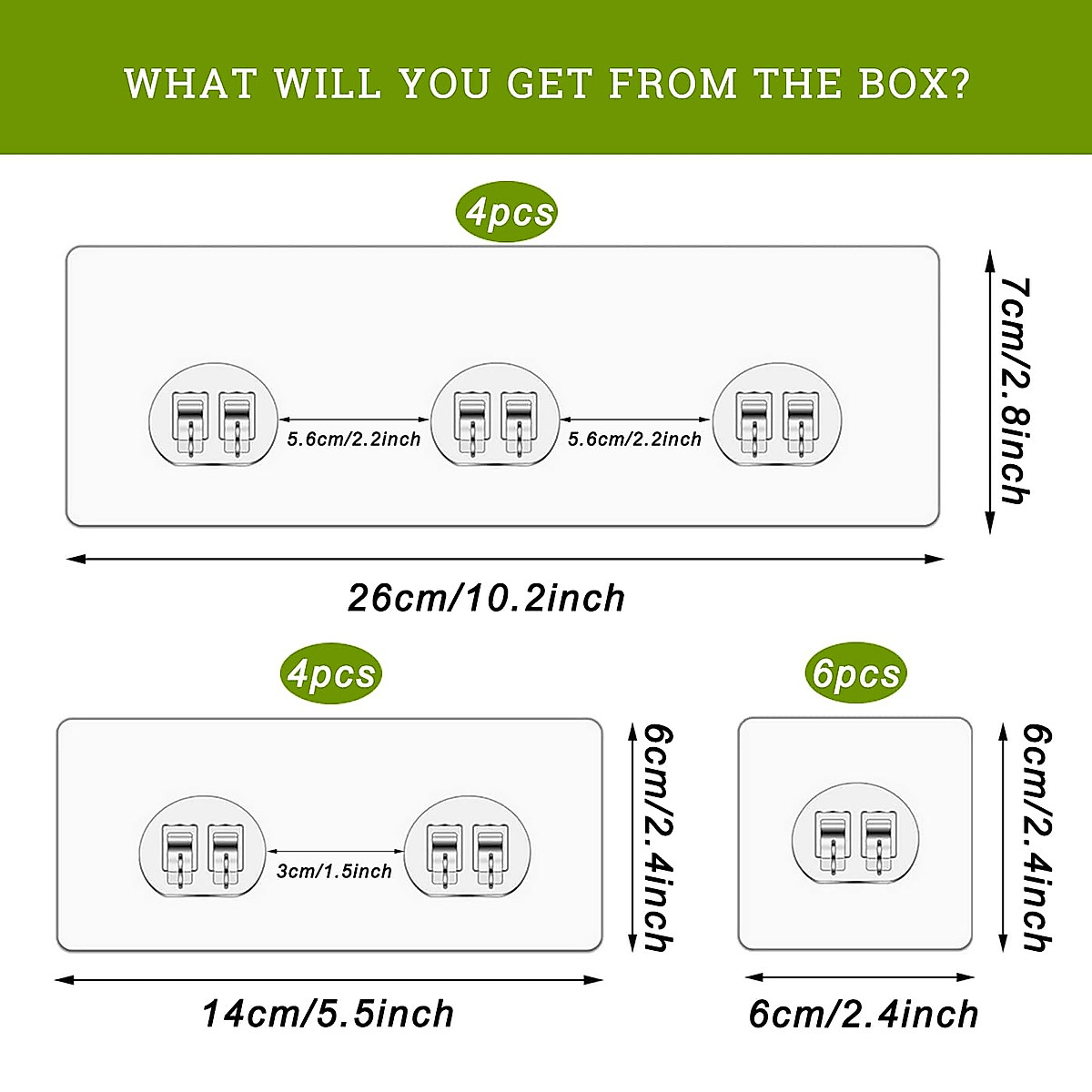 MIUTME 14-Pack Shower Caddy Adhesive Replacement, Strong Adhesive Hooks Strips,Transparent Shower Shelf Adhesion Stickers No Drilling,for Soap Holder, Bathroom Corner Shelves and Kitchen Racks