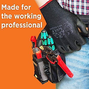 WOLF Polyurethane Palm Coated Nylon Shell Work Gloves, Construction, Mechanic, Warehouse, Yard Work, Gardening Medium (Pack of 12)
