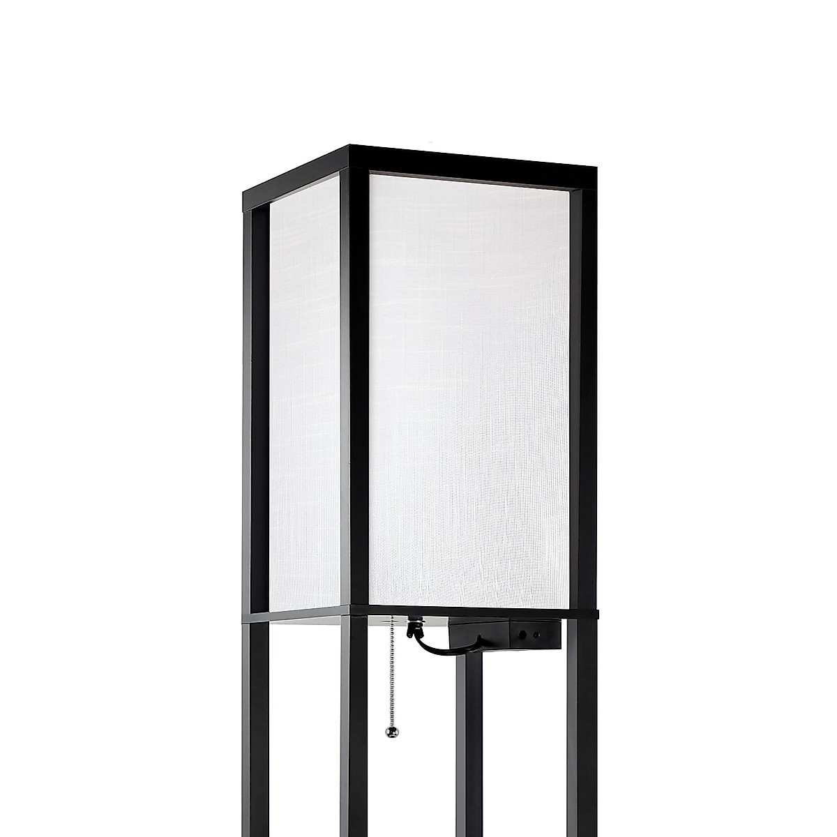 OUTON White Linen Texture Lamp Shade 16 x 8.5 x 8.5 inch for Shelf Floor Lamp