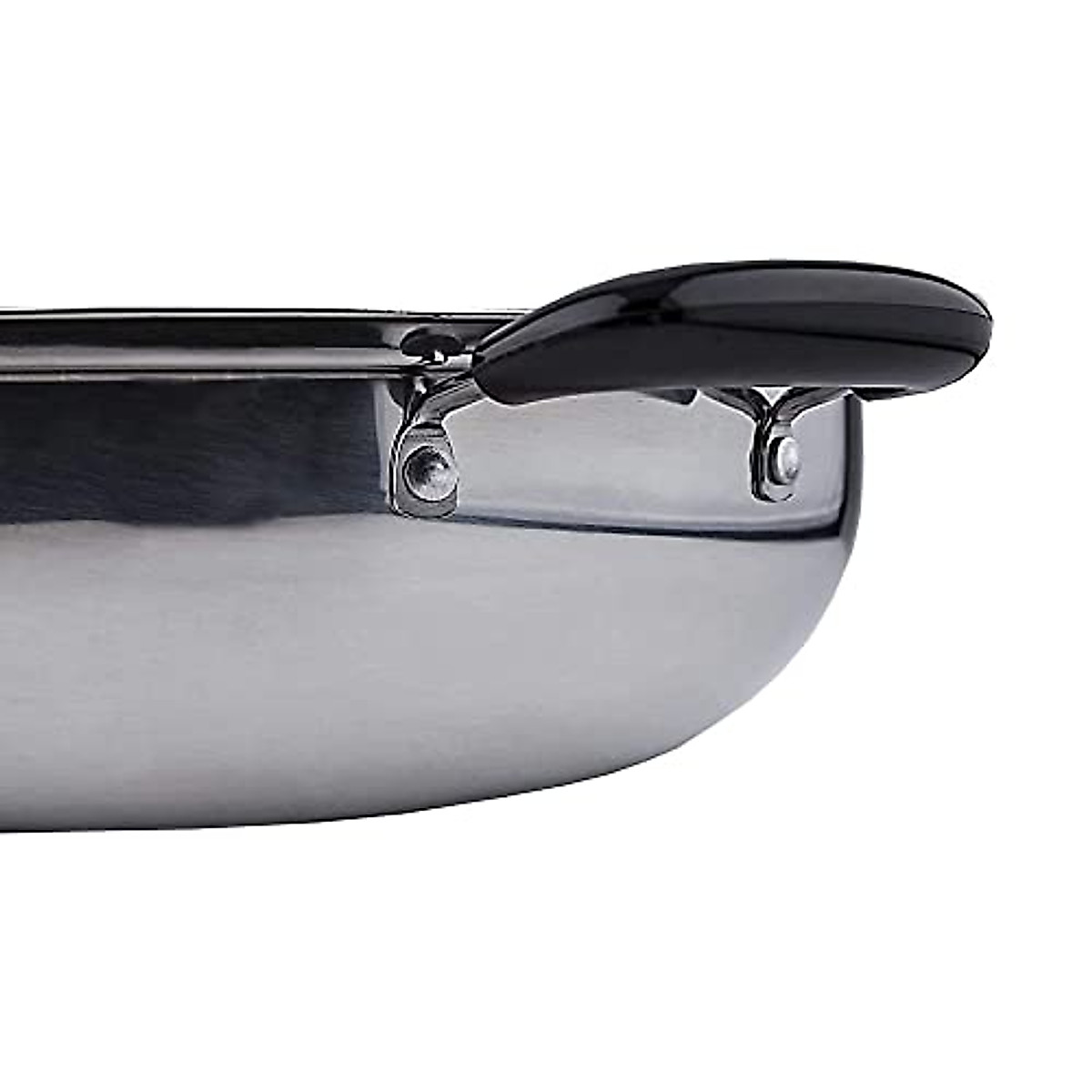 TAYAMA Stainless Steel Hot Pot With Divider, Silver, 11 inch