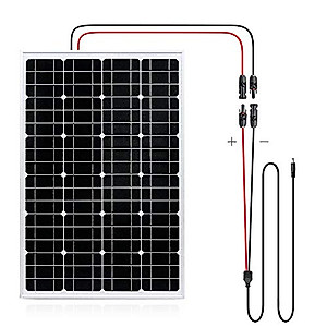 WOLFWILL Solar Panel Adapter Cable to DC 5.5mm x 2.1mm - Universal Charge Adapter Connector for All Power Solar Panel and Portable Solar Generator Inverter