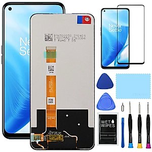 for OnePlus Nord N200 5G Screen Replacement kit for Nord N200 Screen Replacement DE2118 LCD Display Touch Screen Assembly with Tools 6.49 inch