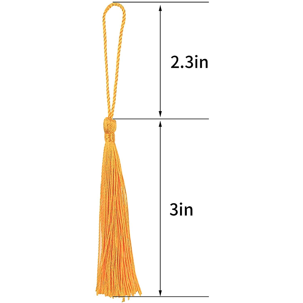 DIYASY 100 Pcs Bookmark Tassels,5 Inch Handmade Tassel 25 Colors Floss Tassels for Craft with Loops for Jewelry Making, Souvenir