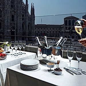 Alessi | Noè - Design Ice Tub in 18/10 Stainless Steel, Mirror Polished,Silver