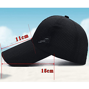 YEKEYI Outdoor Quick Dry Baseball Cap with Long Bill,UPF 50+ Sun Hats for Men and Women