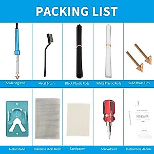 Shapea Plastic Welder Kit 80W Car Welding Repair Kit for Bumper Repair Solder Rework Station Heat Repair Plug