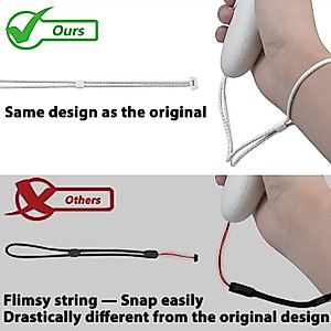 SOULWIT Professional Replacement Wrist Straps (2 Pcs) for Oculus Quest3, Durable & Adjustable Controller Hand Straps for Meta Quest 3S, Easy DIY Installation - White