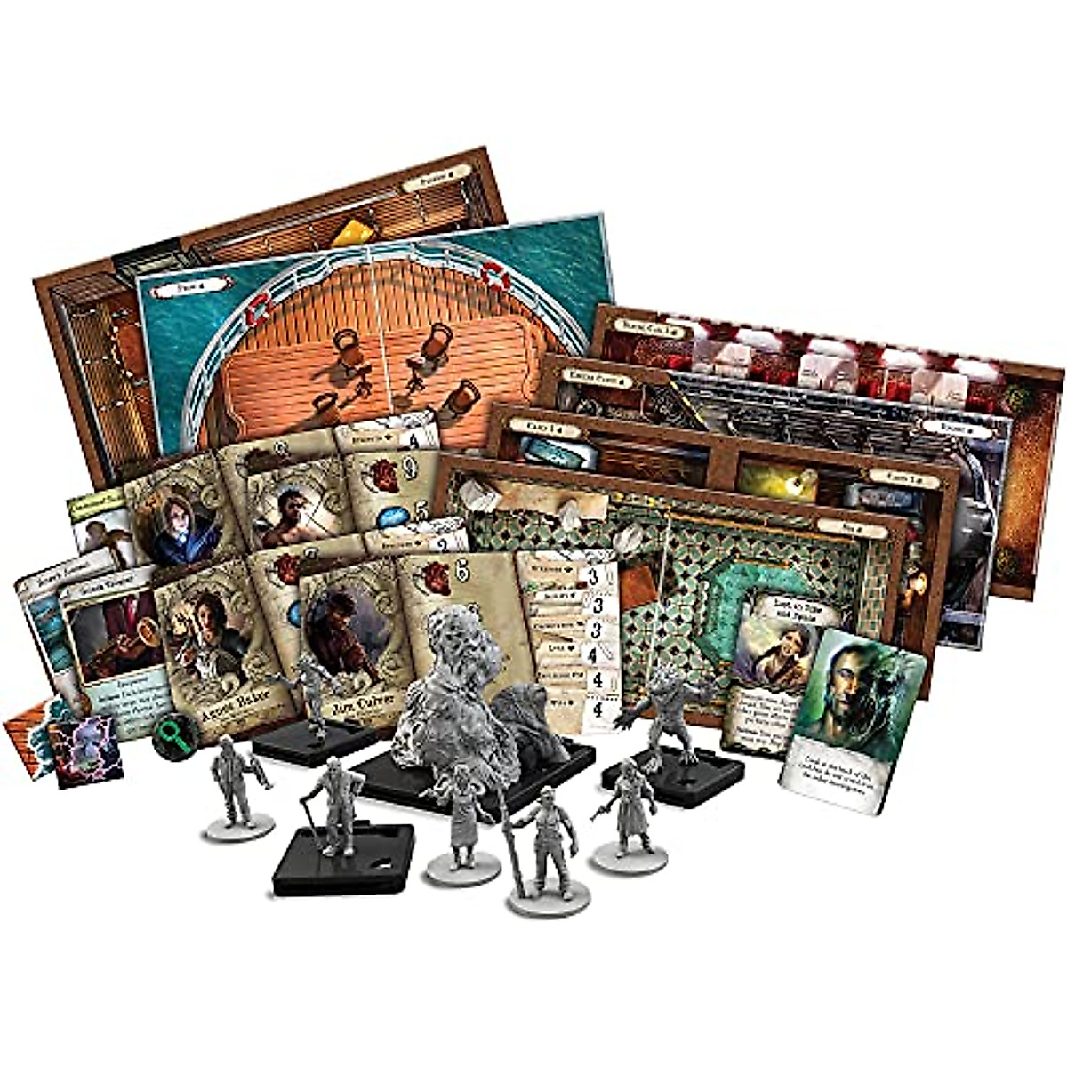 Mansions of Madness Horrific Journeys Board Game Expansion | Horror, Mystery for Teens and Adults | Ages 14+ | 1-5 Players | Average Playtime 2-3 Hours | Made by Fantasy Flight Games