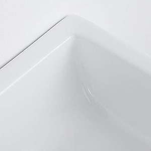 QI&YI Bathroom Vanity Ceramic Vessel Sink Wall Mount Small Half Bathroom Corner Basin Faucet Pop up Drain Left Hand