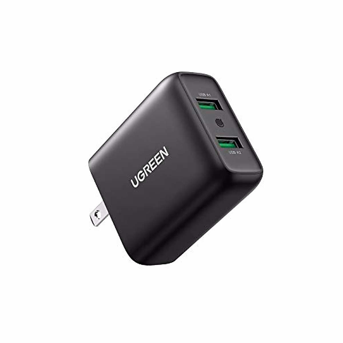 UGREEN Quick Charge 36W Dual Wall Charger QC 3.0 USB Wall Charger Fast Charging Adapter Compatible for Samsung Galaxy S20 S10 S9 S8 Note 10 9 iPhone iPad LG HTC and More