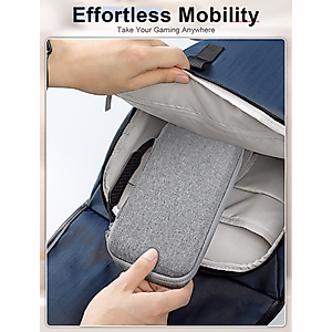 Lersyco Carrying Case for Rog Ally, Rog Ally handheld case with hard shell, Gray Rog Ally carry bag, Protective Travel Case for Buttons/Joysticks protection