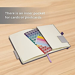 Mlife A5 Lined Journal Notebook, College Ruled Notebook, 196 Pages, 5.75 * 8.38 inches, Hardcover Notebook for Work, Journals for Writing (1Pack Purple)